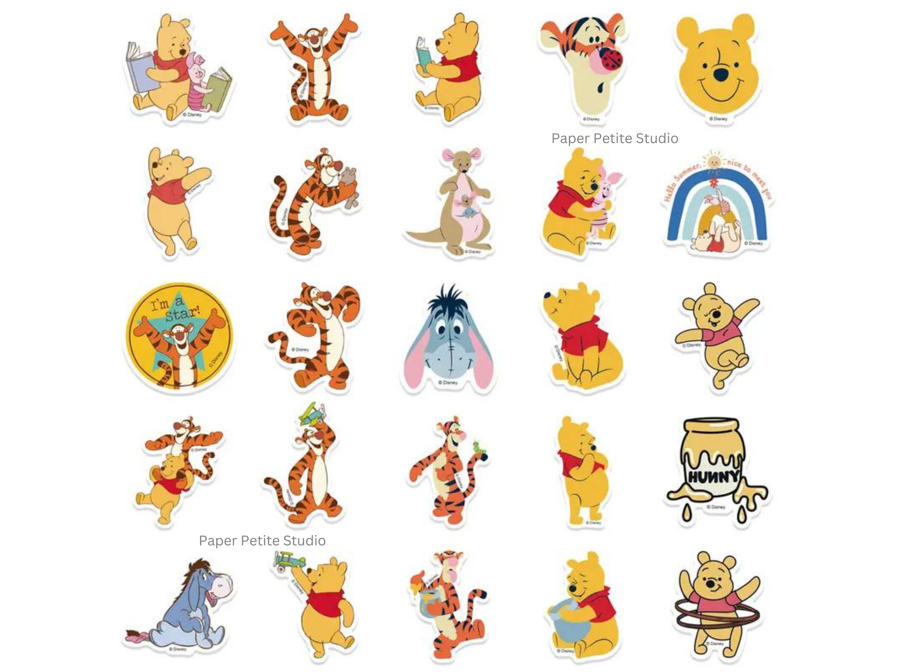 Winnie the Pooh Assorted Sticker Pack Surprise Grab Bag Mystery Sticker ...