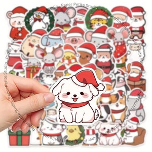 50 Christmas Stickers, Assorted Sticker Pack, Surprise Grab Bag ...