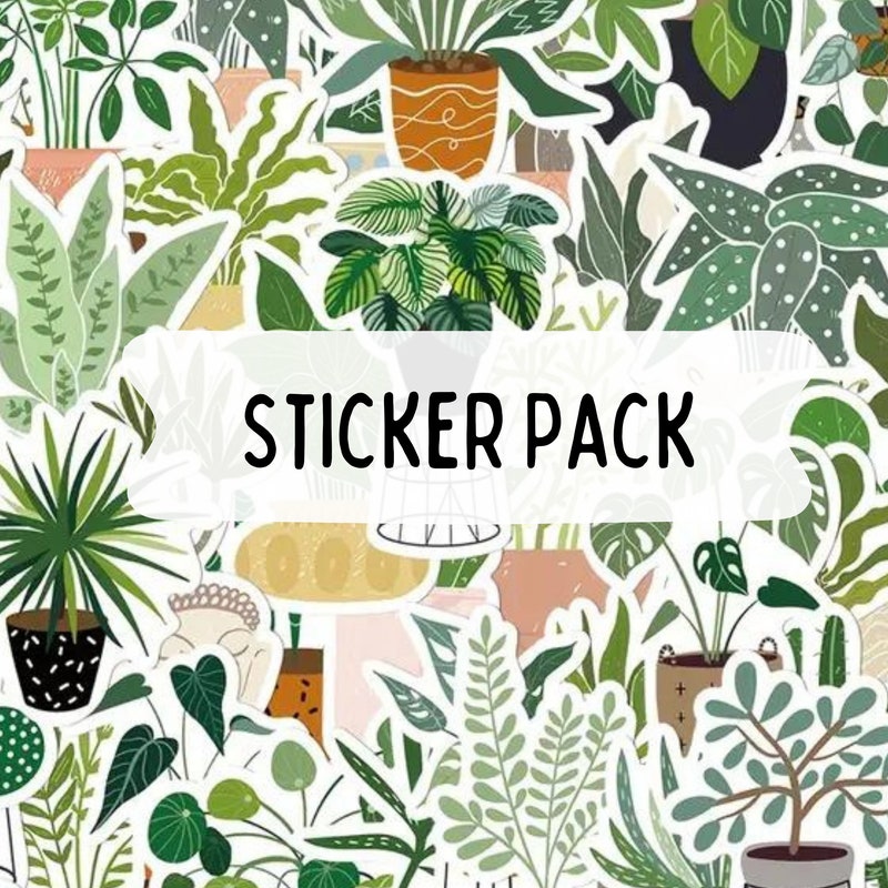 Plant Stickers - Etsy