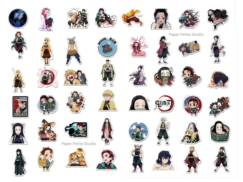 Demon Slayer Stickers Assorted Sticker Pack Surprise Grab Bag Mystery ...