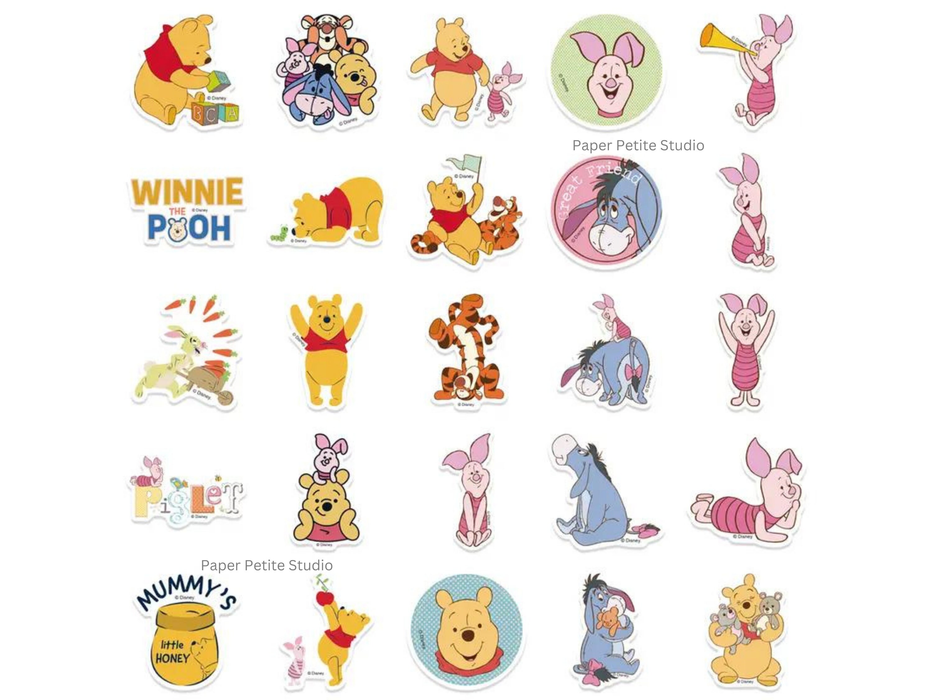 Winnie the Pooh Assorted Sticker Pack Surprise Grab Bag Mystery Sticker ...