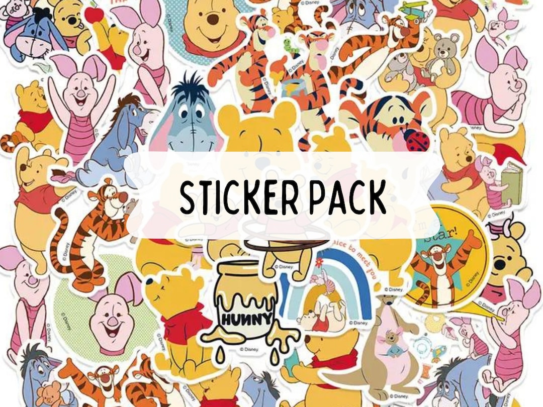 Winnie the Pooh Assorted Sticker Pack Surprise Grab Bag Mystery Sticker ...