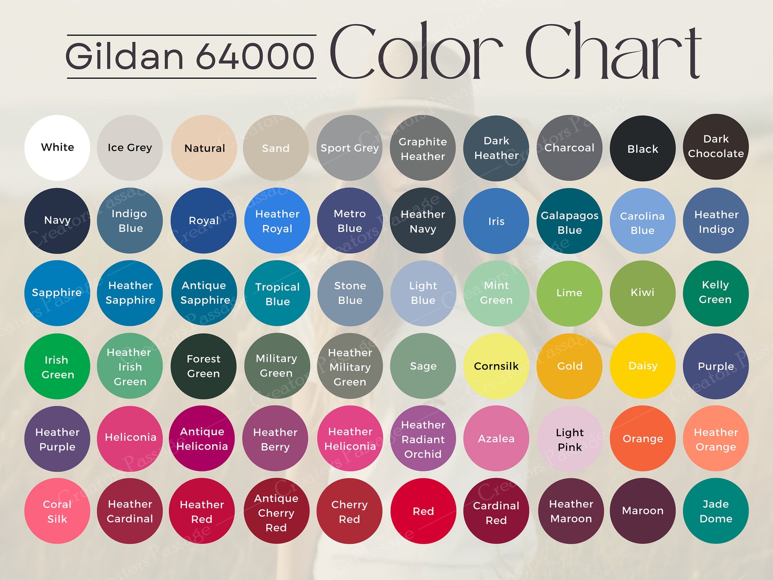Gildan 6400 T shirt Wall Color Chart PNG Adult T shirt Mockup T shirt Gildan 6400 T shirt Wall Color Chart PNG Adult T shirt Mockup T shirt