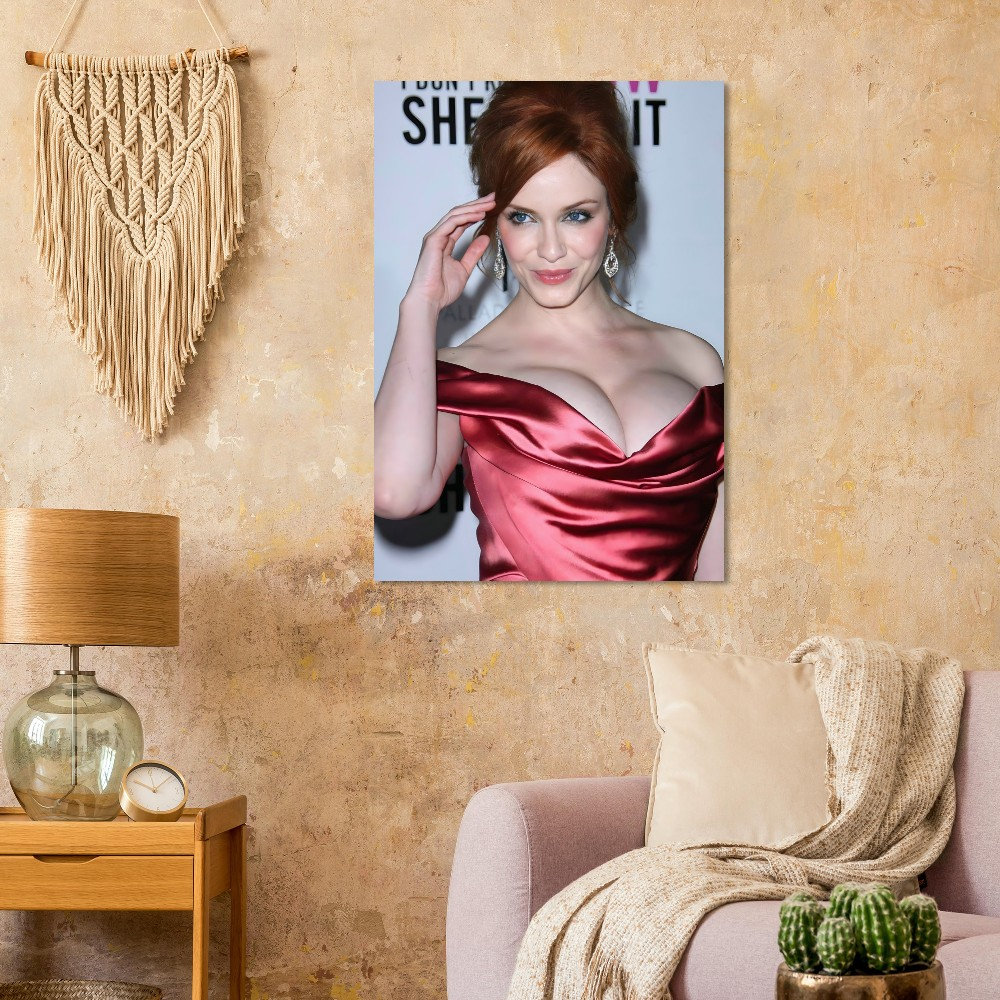 Christina Hendricks Portrait Poster by DaviErickson | Printblur