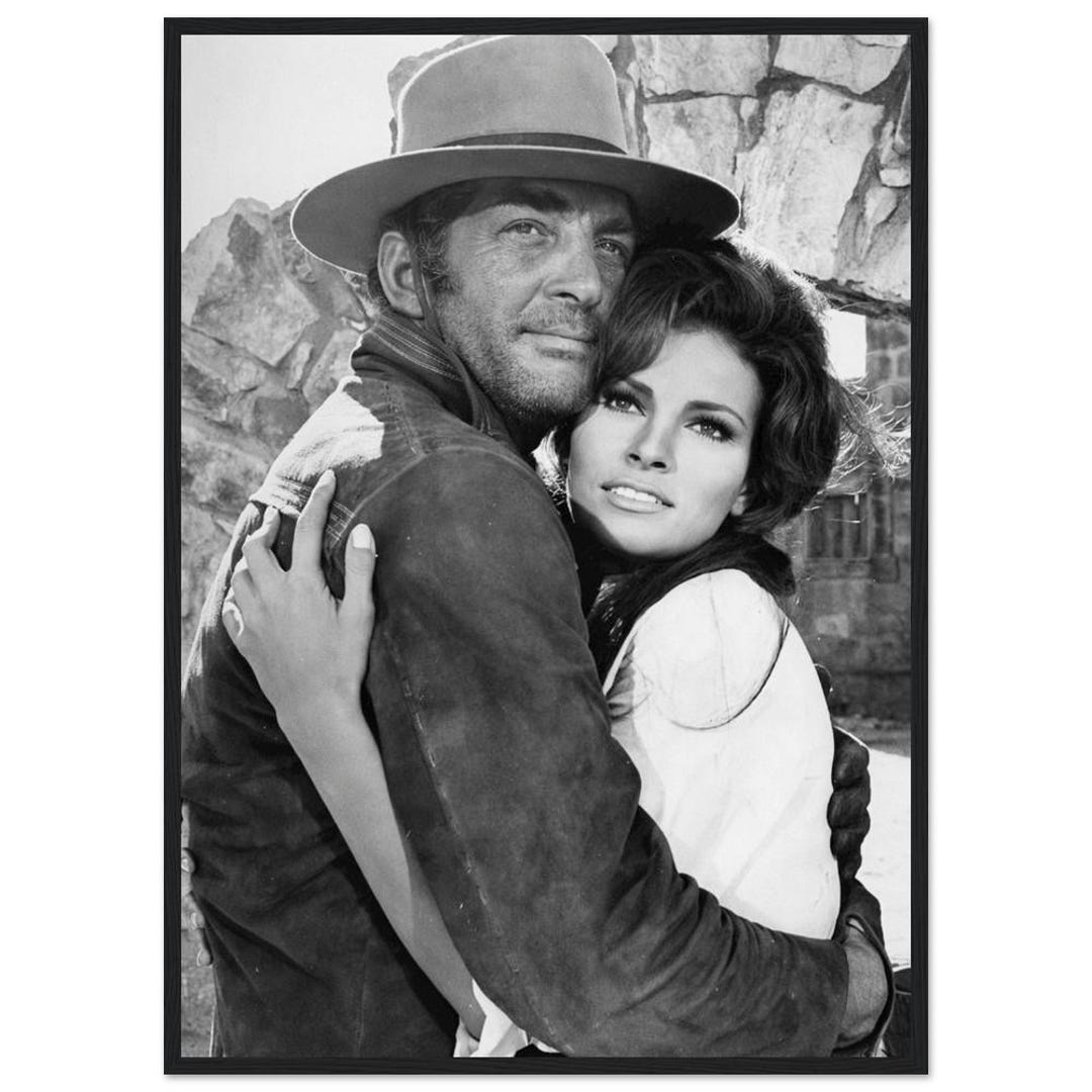 Dean Martin & Raquel Welch Iconic Black and White Matte Poster, Black ...