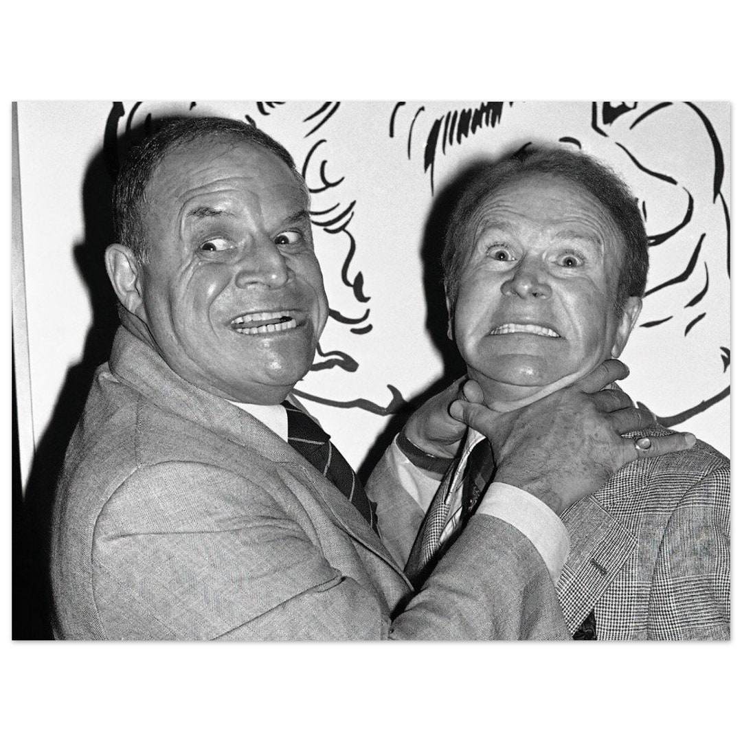 Don Rickles and Red Buttons Vintage Black and White Photo Classic ...