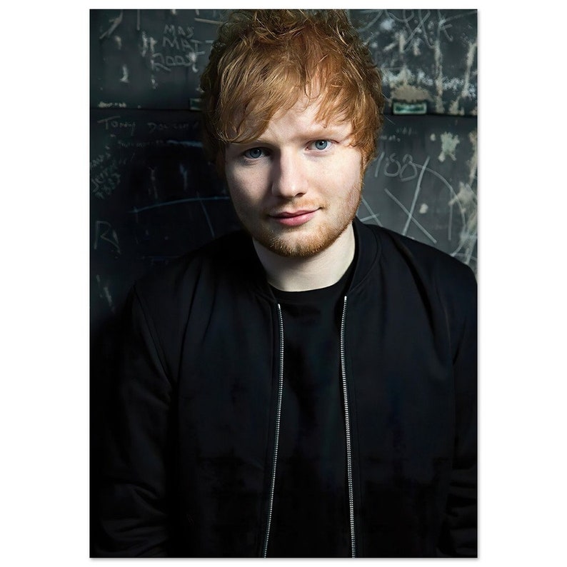 Ed Sheeran Themed Poster A Musical Visual Treat: Add a Touch - Etsy