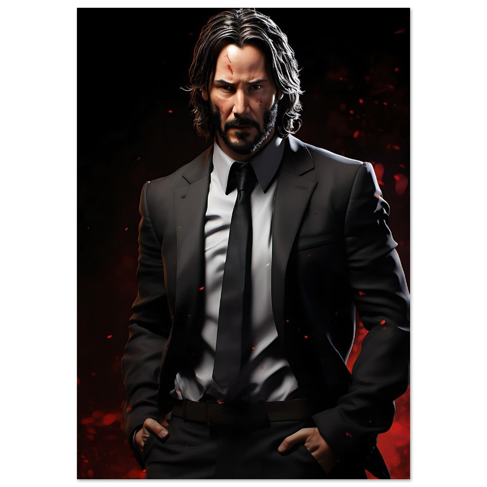Keanu Reeves Semi-glossy Paper Poster, Bring the Cool and Captivating ...
