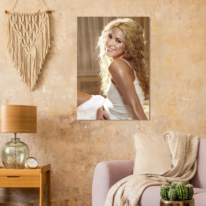 Shakira Amazing Smile Portrait Poster Shakira's Rhythmic Elegance ...