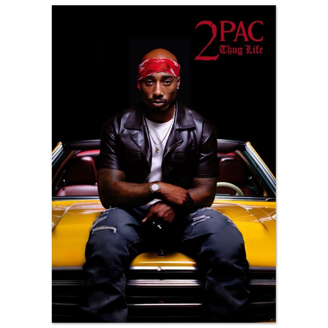 2pac Shakur Semi-glossy Paper Poster, Celebrate the Legendary Tupac ...