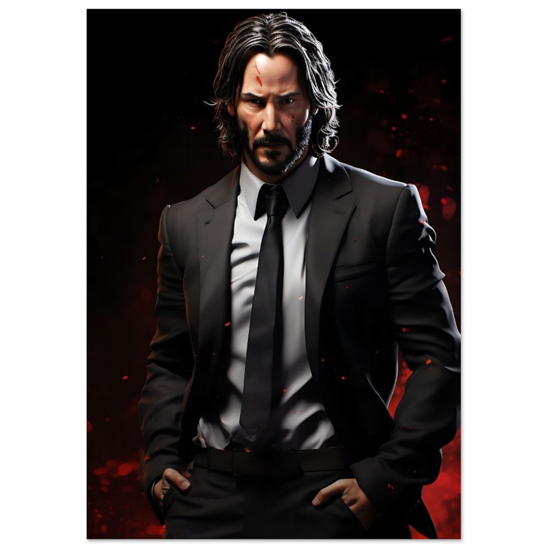 Keanu Reeves Semi-glossy Paper Poster, Bring the Cool and Captivating ...