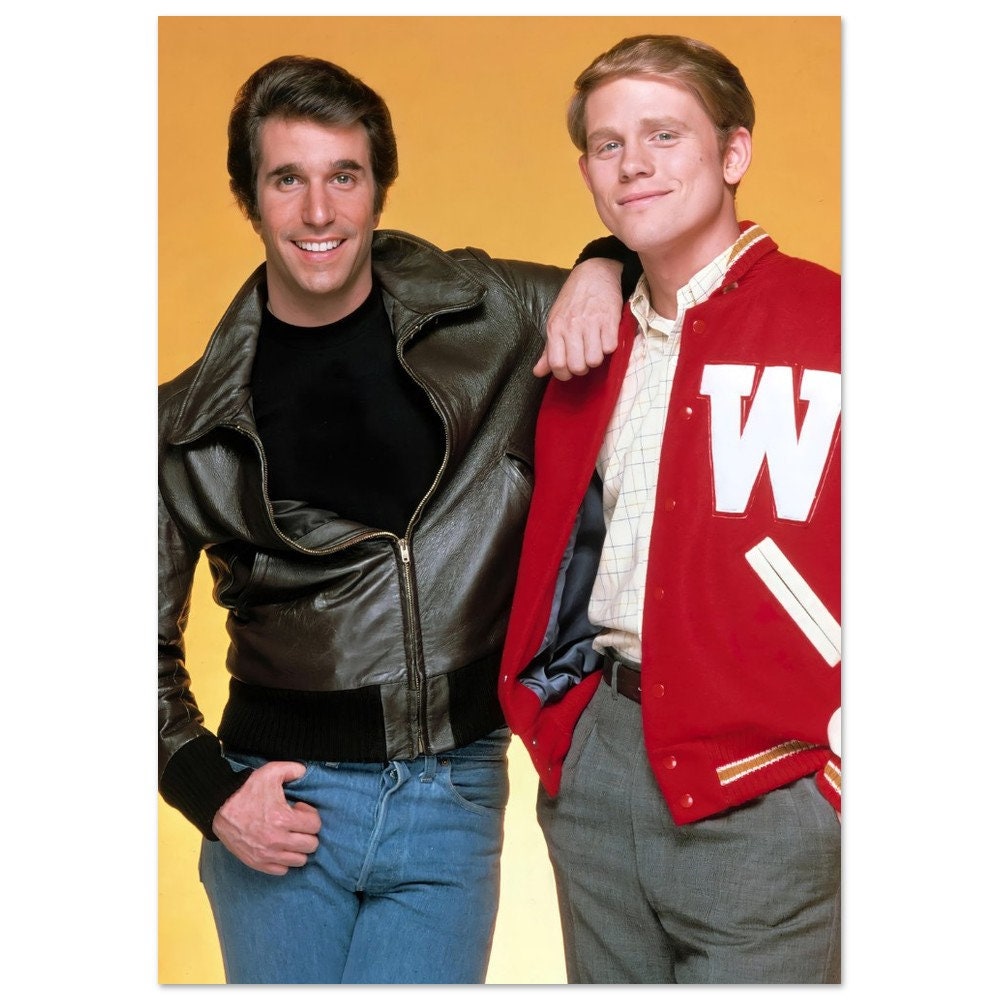 Happy Days Poster the Fonz & Richie Classic TV Show Poster the Fonz ...