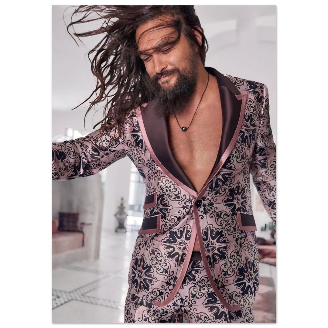 Jason Momoa's Fashion Fusion Poster Unique Jazzy Suit & Cocktail ...