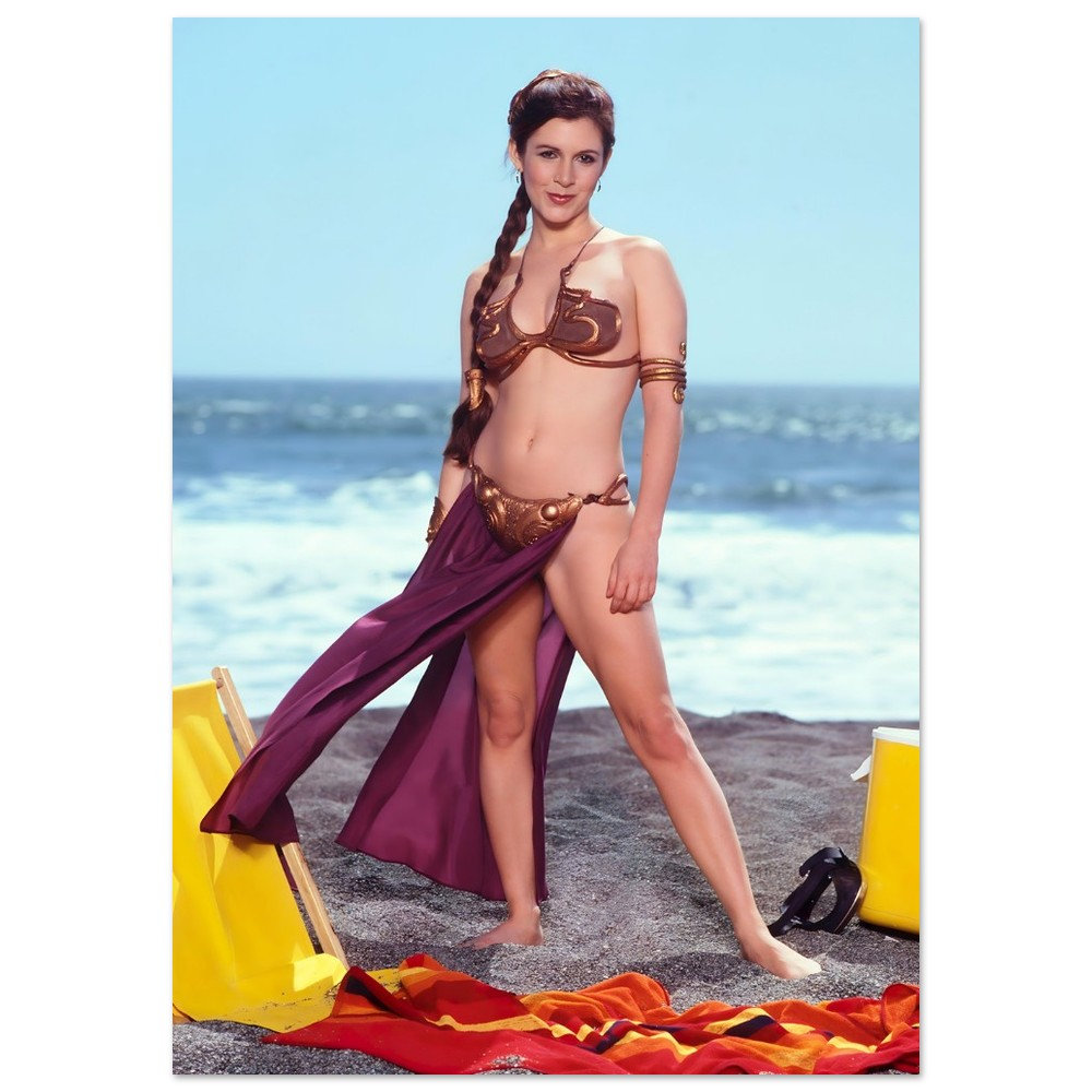 Carrie Fisher as Princess Leia Exclusive Poster Collector's Edition Carrie Fisher Princess Leia ...