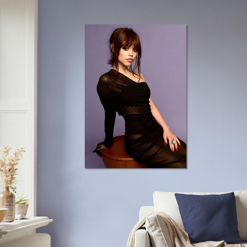 Jenna Ortega Themed Poster Rising Star Elegance: Showcase the Charm and ...