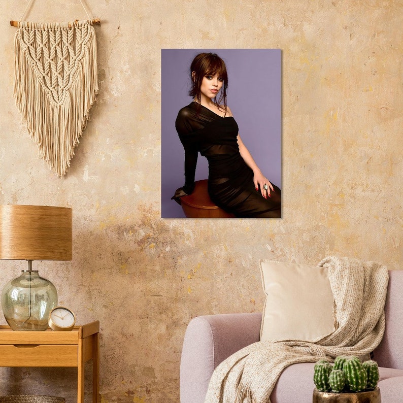 Jenna Ortega Themed Poster Rising Star Elegance: Showcase the Charm and ...