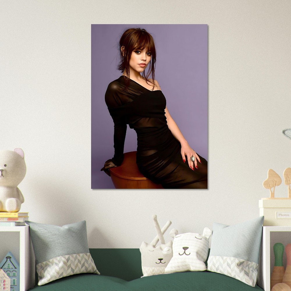 Jenna Ortega Themed Poster Rising Star Elegance: Showcase the Charm and ...