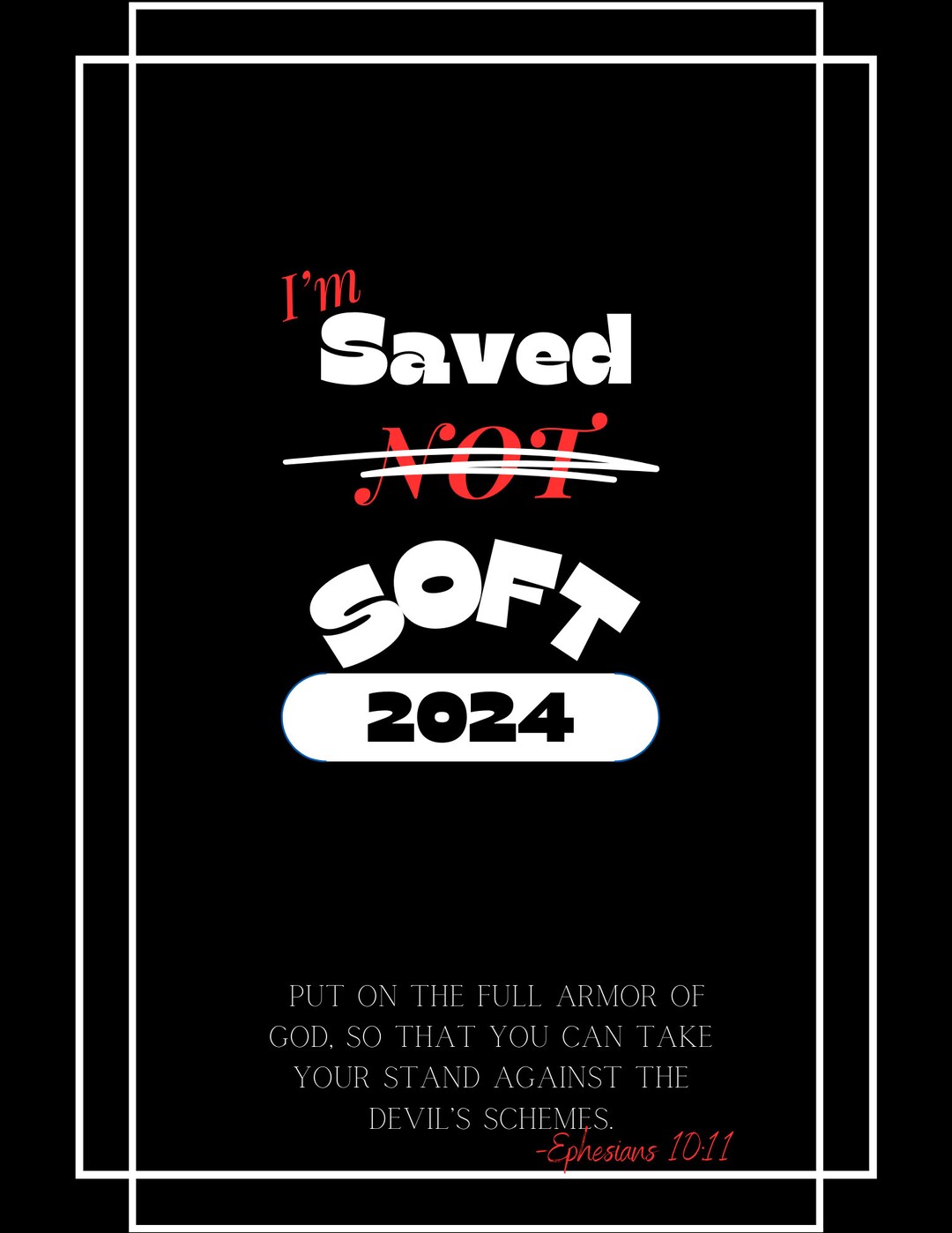 I'm Saved Not Soft: 2024 Planner Template - Etsy Australia