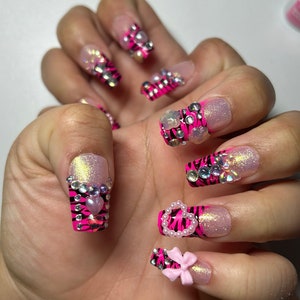 Gyaru Y2k Inspired Junk Nails - Etsy