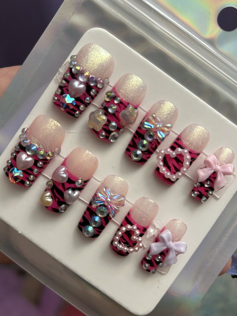 Gyaru Y2k Inspired Junk Nails - Etsy