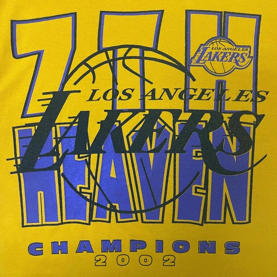 Vintage 2002 NBA Los Angeles Lakers Champions 3 Peat … - Gem