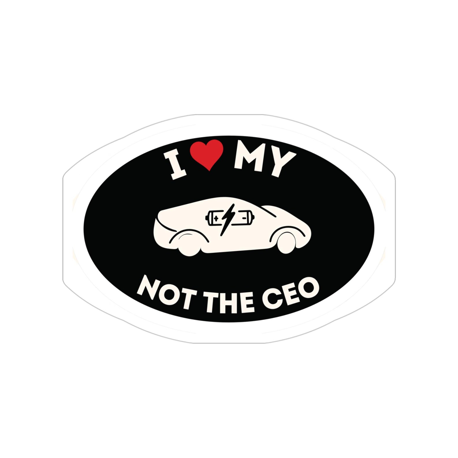 Elon Musk Stickers With Black Background, Transparent Words and Model S ...