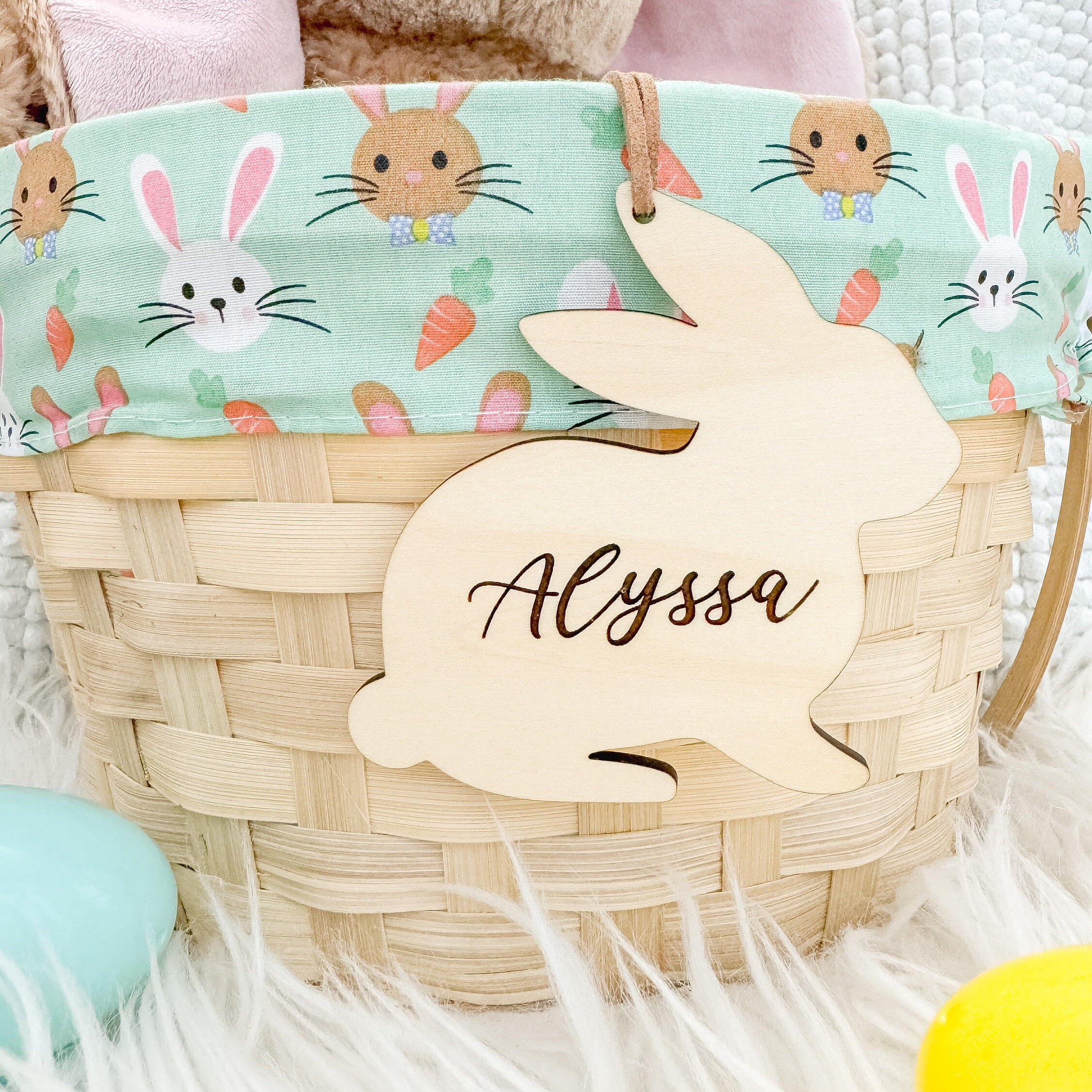 Easter Basket Tag, Personalized Easter Basket Tag, Custom Easter Tag ...