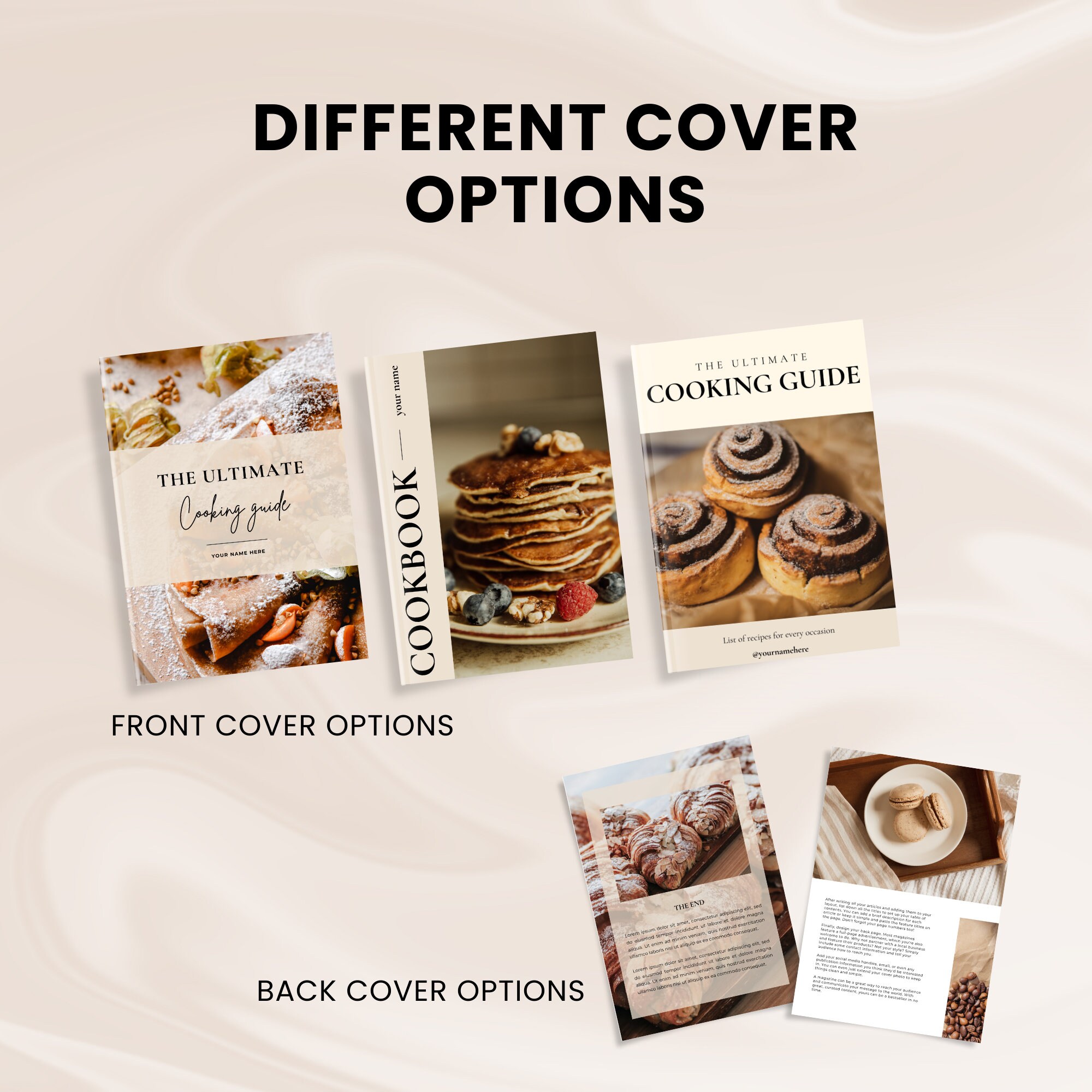 Cookbook Template, Recipe Book Template, Canva Ebook Template, Meal ...