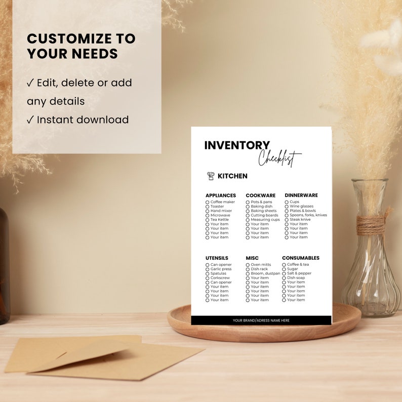 Airbnb Inventory Checklist Template, Airbnb Inventory Tracker, Vacation ...