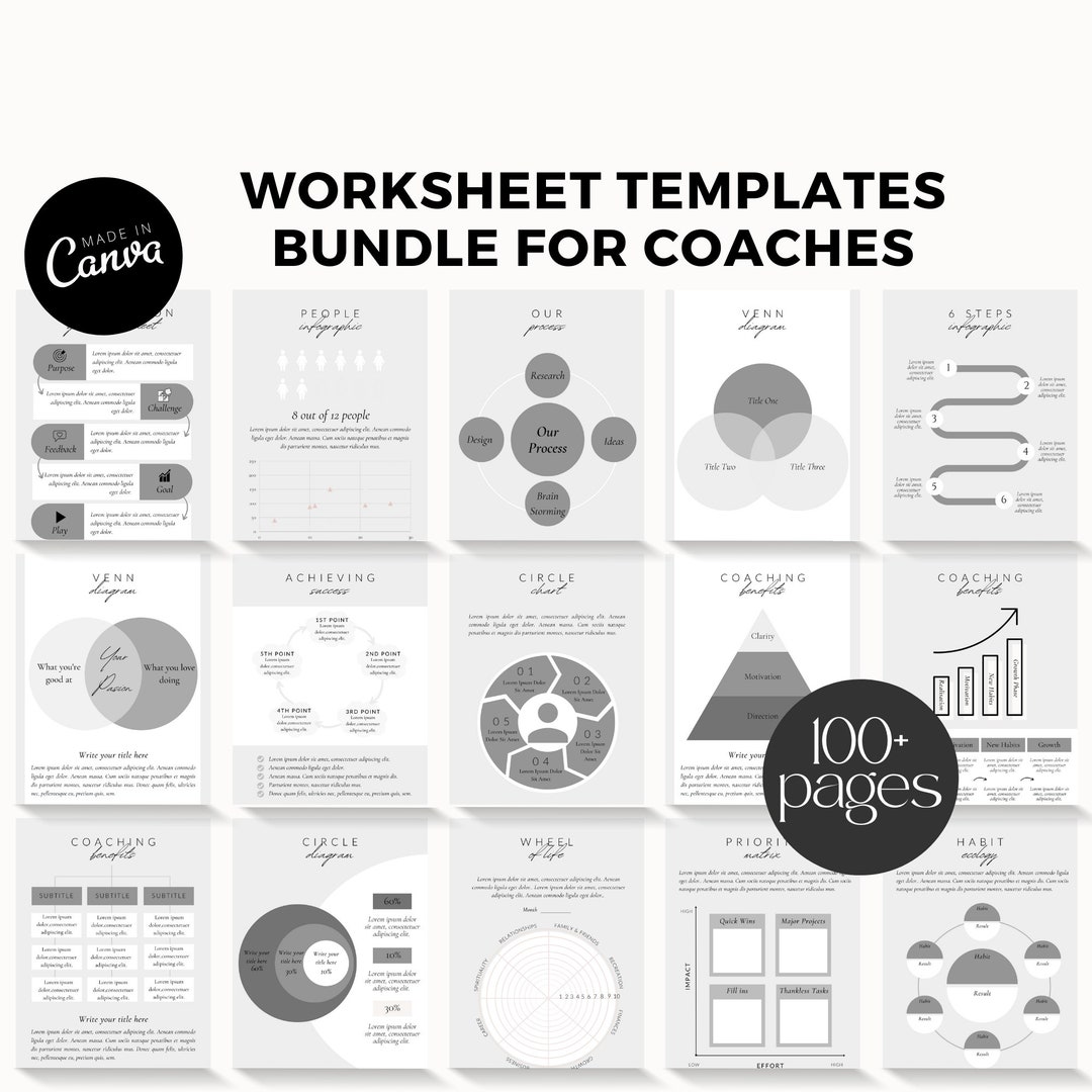 Coaching Worksheet Templates, Course Creator Coaching Ebook Template ...