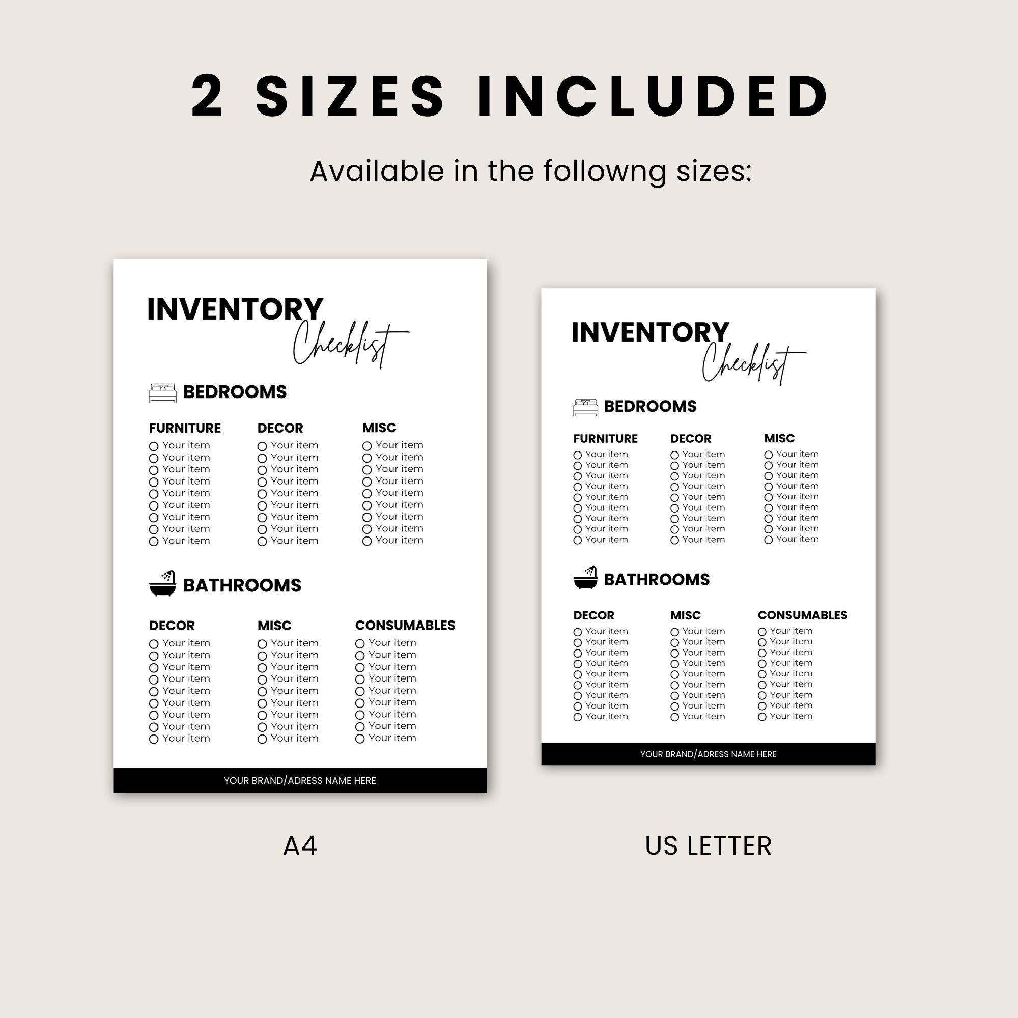 Airbnb Inventory Checklist Template, Airbnb Inventory Tracker, Vacation ...