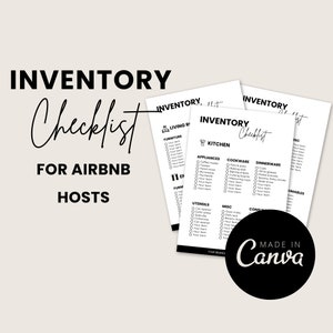 Airbnb Inventory Checklist Template, Airbnb Inventory Tracker, Vacation ...