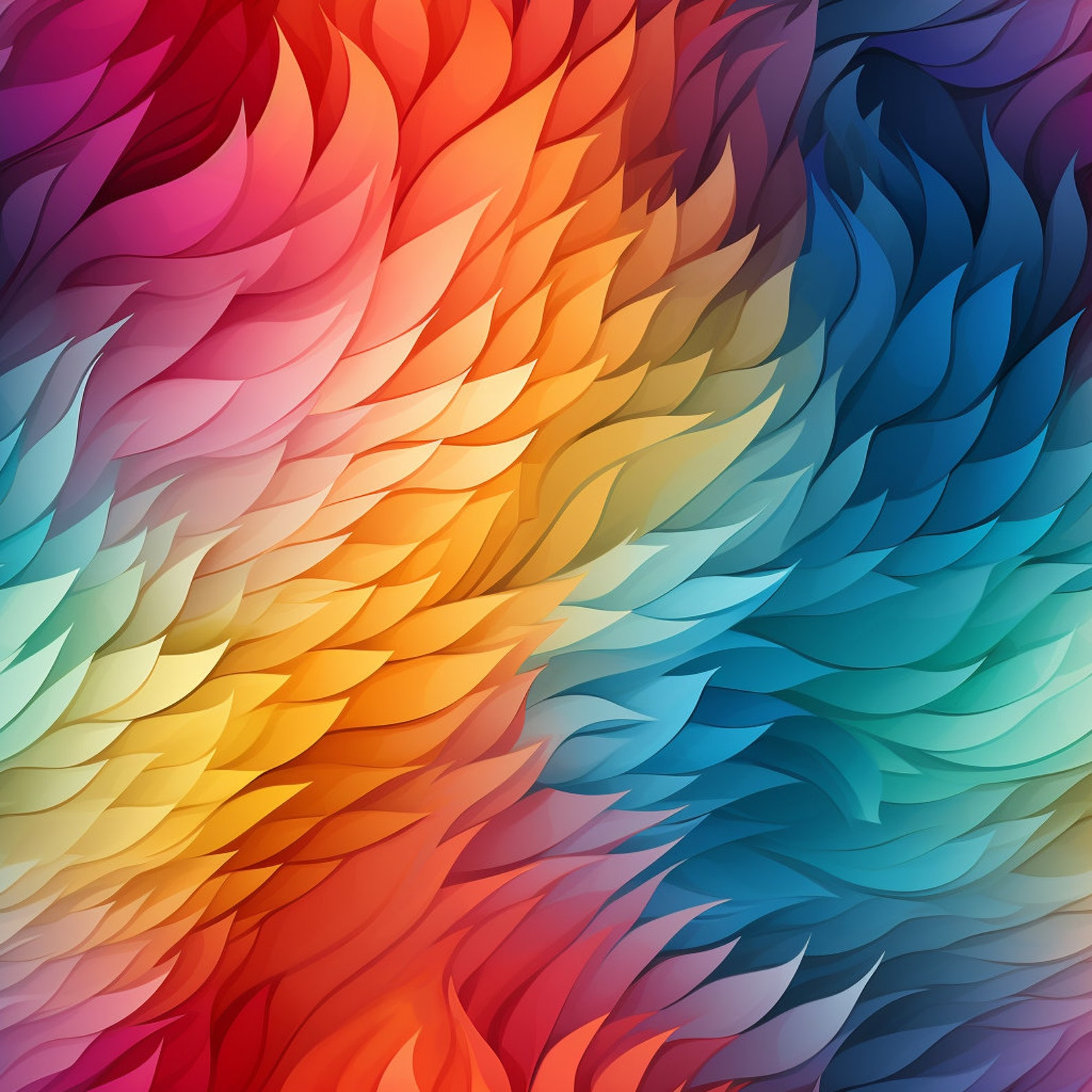 Colorful Rainbow Pattern - Etsy