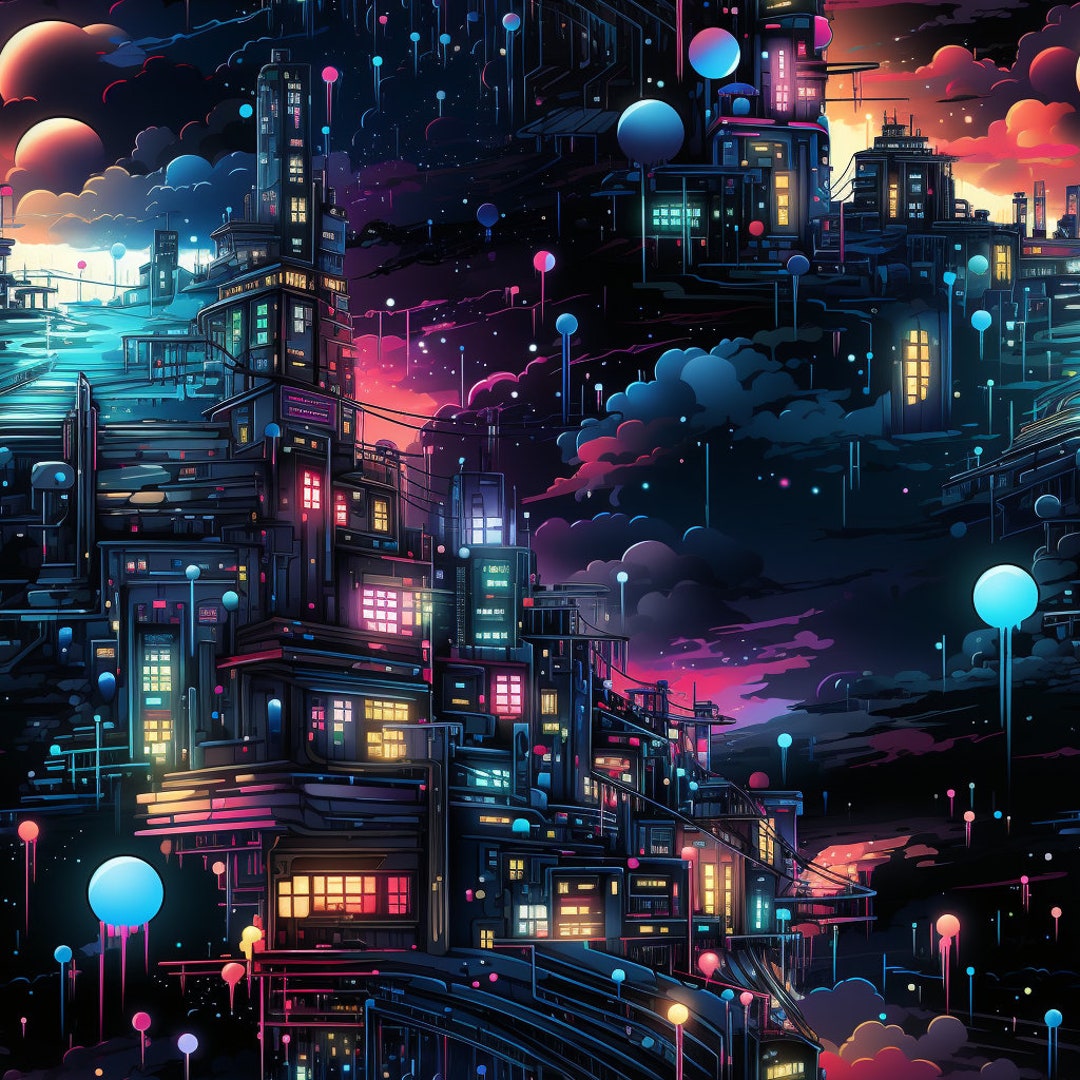 80's Retro City - Etsy