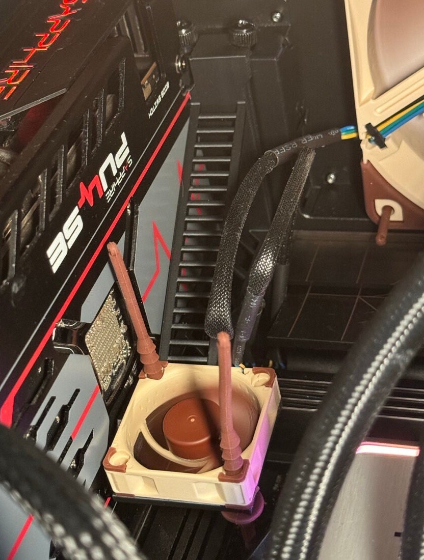 PCI Fan Mount for 40mm Fan 90 Degrees for SSD/RAM - Etsy