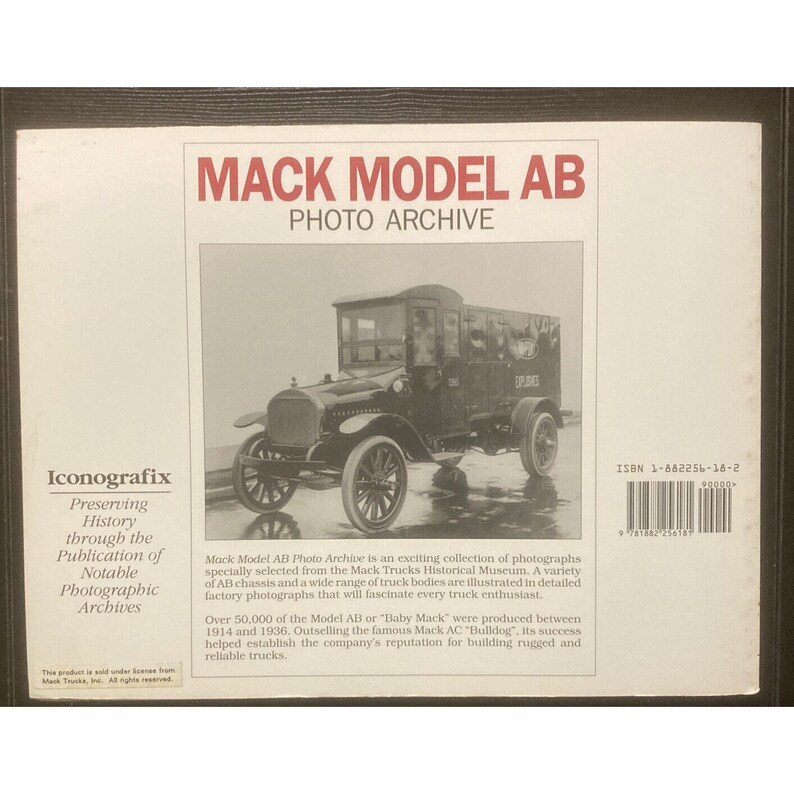 Mack Model AB Photo Archive by T. Warth Trucks Transportation Book - Etsy