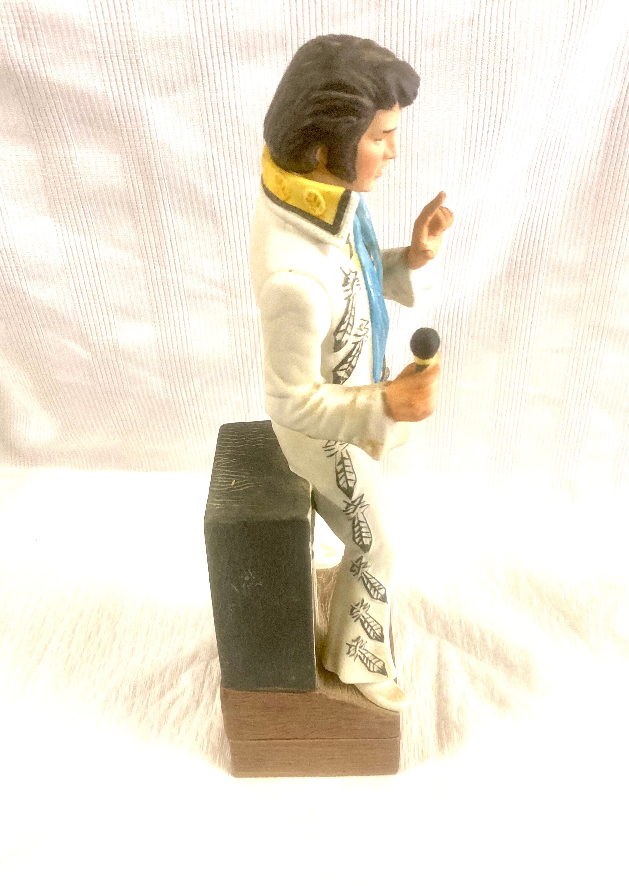 Vintage "sincerely ELVIS '77" Decanter Love Me Tender Music Box Works 8 ...