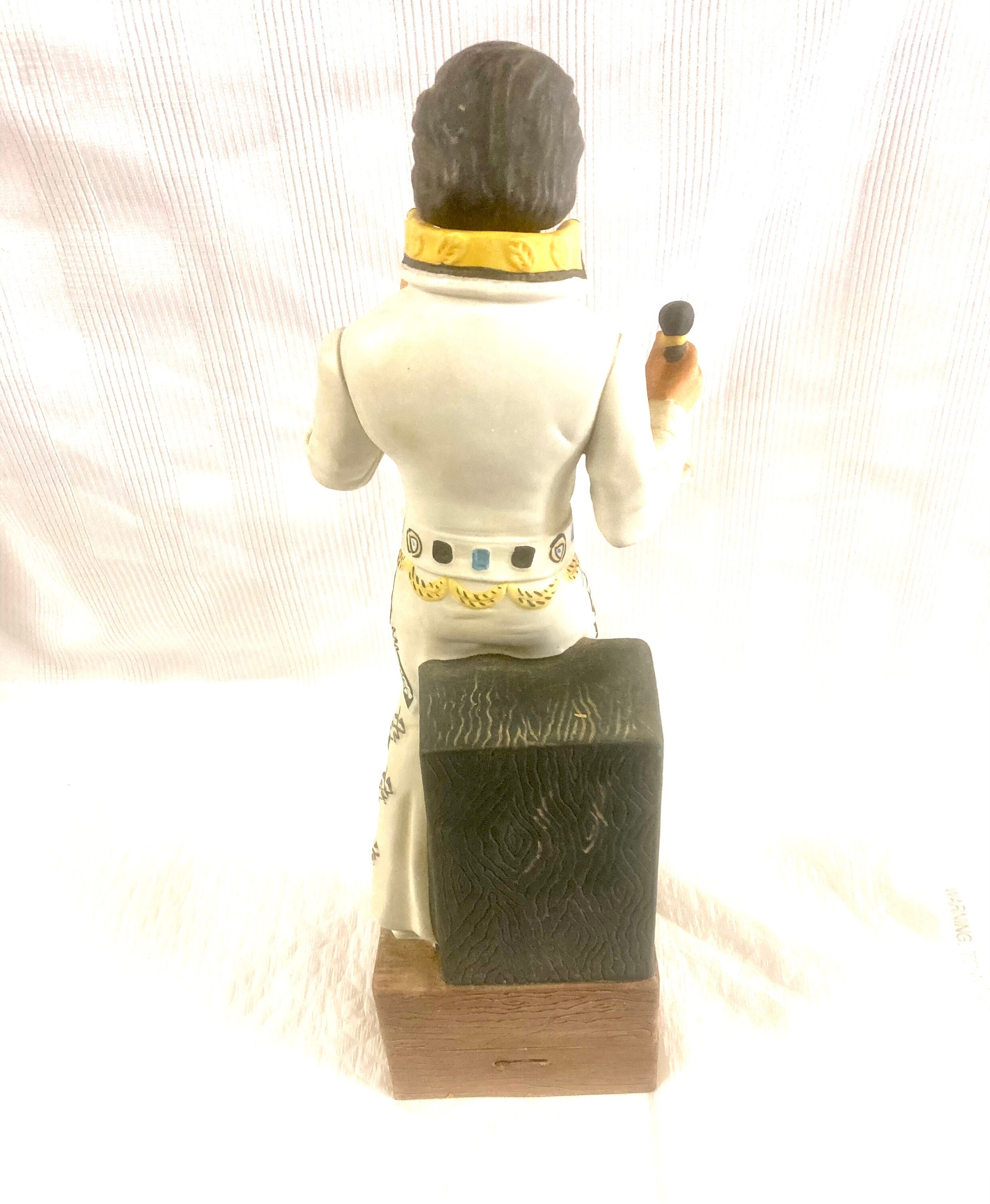 Vintage "sincerely ELVIS '77" Decanter Love Me Tender Music Box Works 8 ...