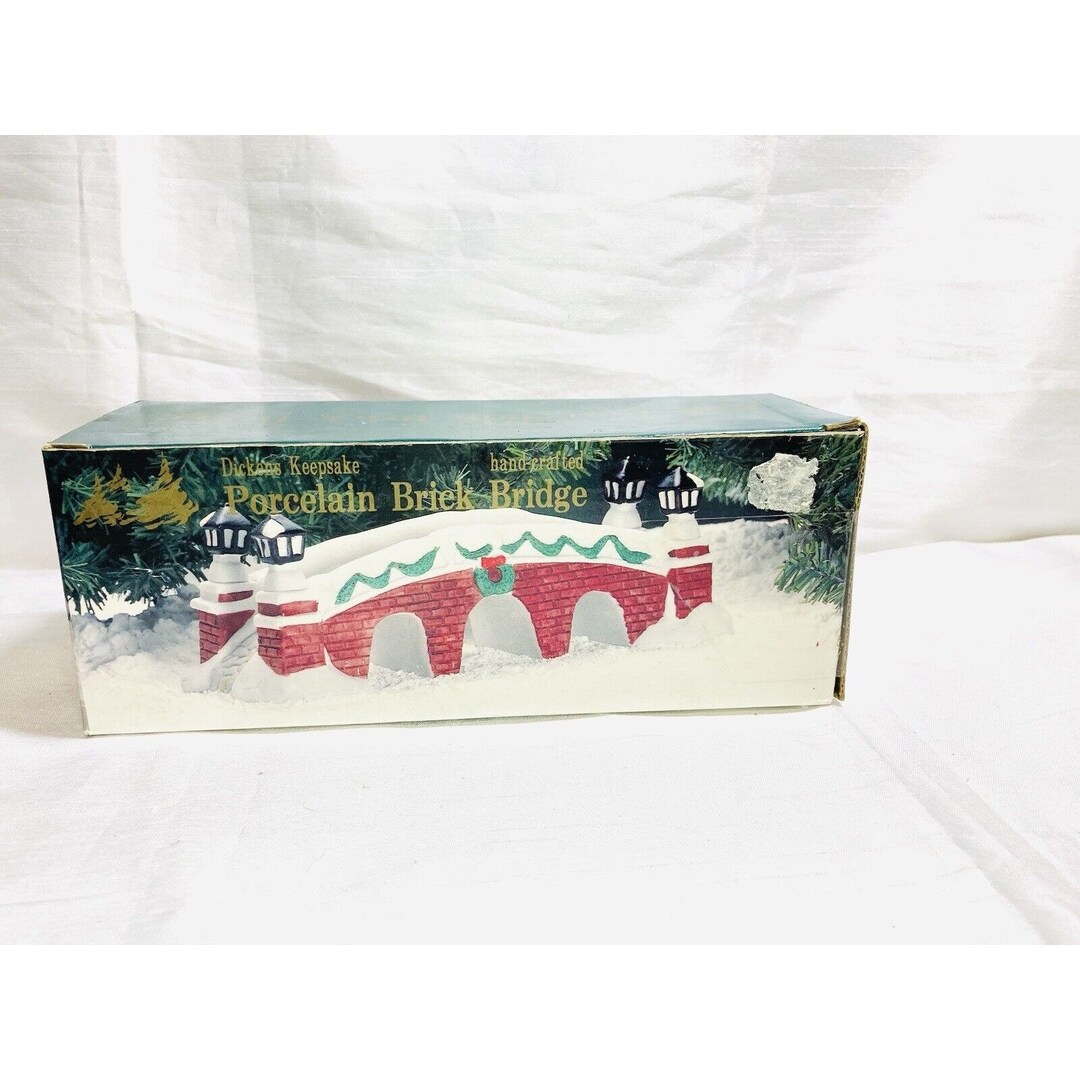 Dickens Keepsake Porcelain Brick Bridge Christmas Village Accessory - Etsy