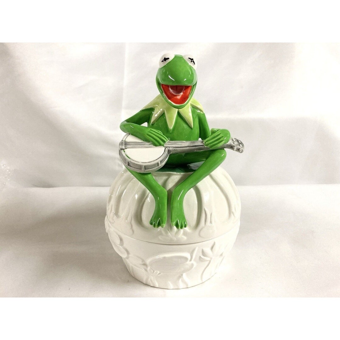 Kermit the Frog VTG Dish Lid Jim Henson the Muppets Banjo Taste Setter ...