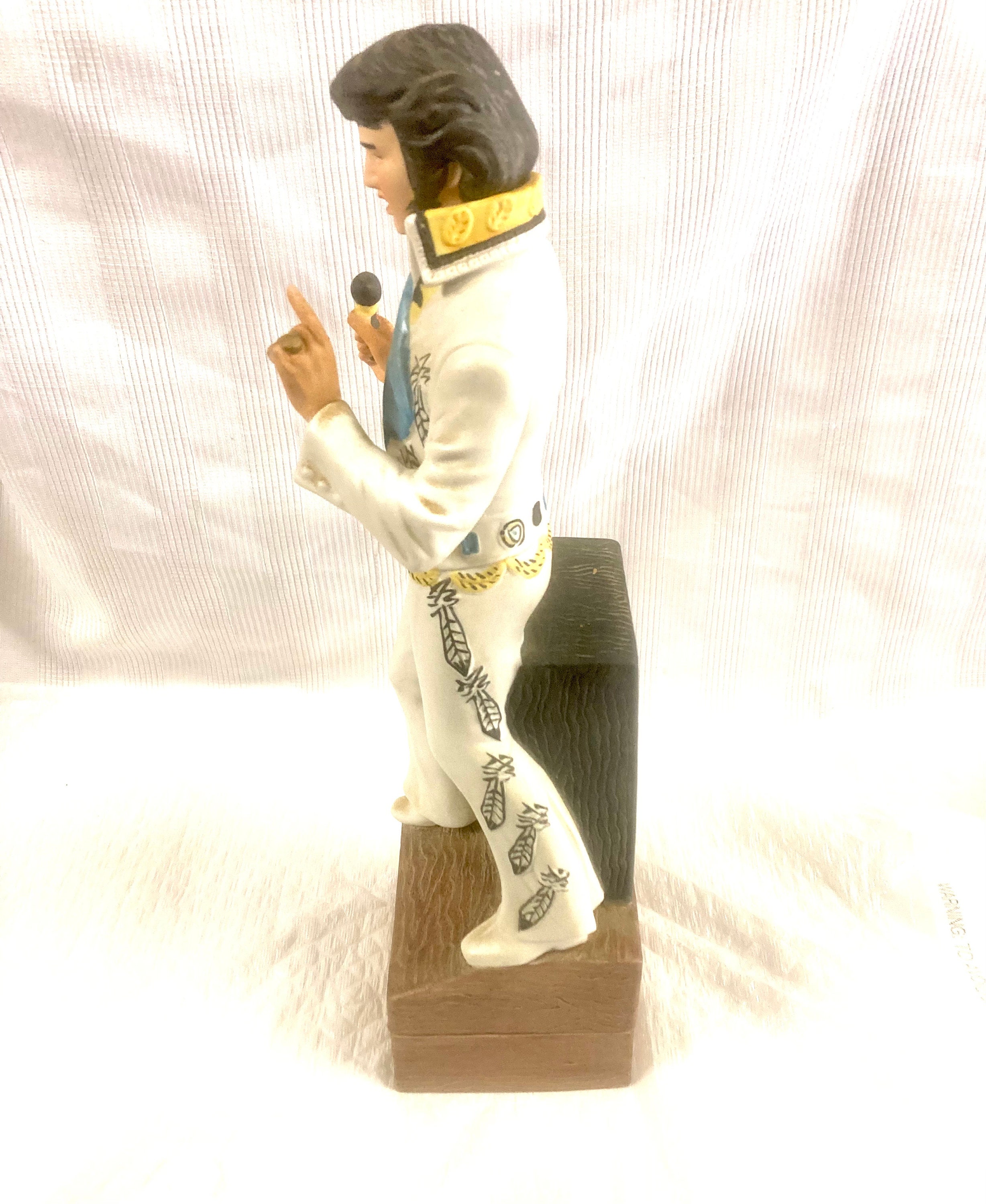 Vintage "sincerely ELVIS '77" Decanter Love Me Tender Music Box Works 8 ...