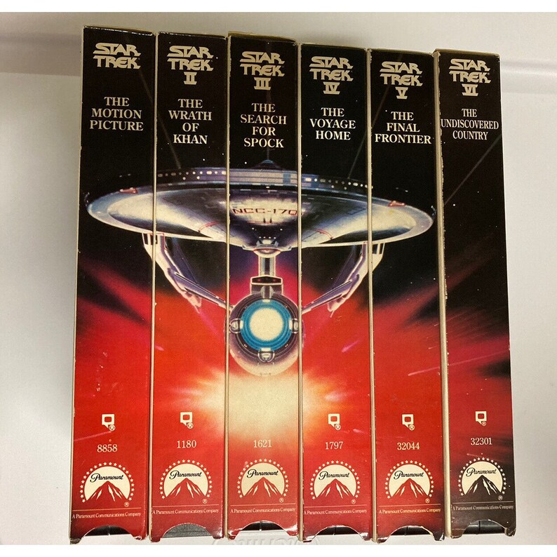 Complete Set Star Trek: the Motion Picture Movies Parts 1 2 3 4 5 6 Lot ...