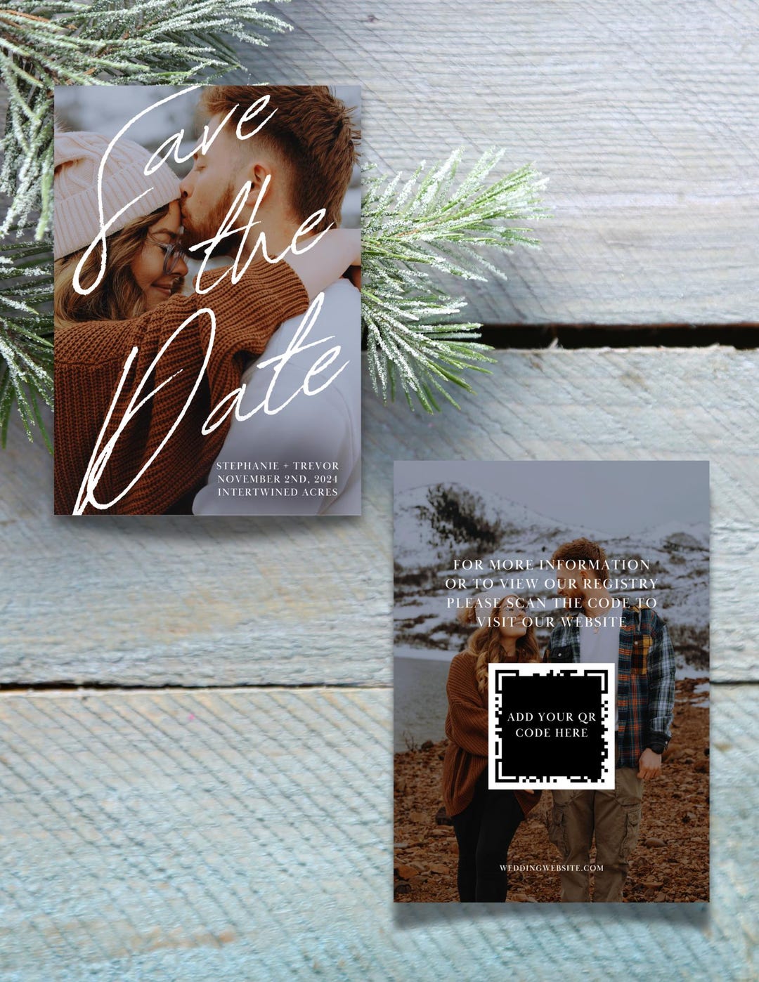 Customizable Save the Date Canva Template - Etsy