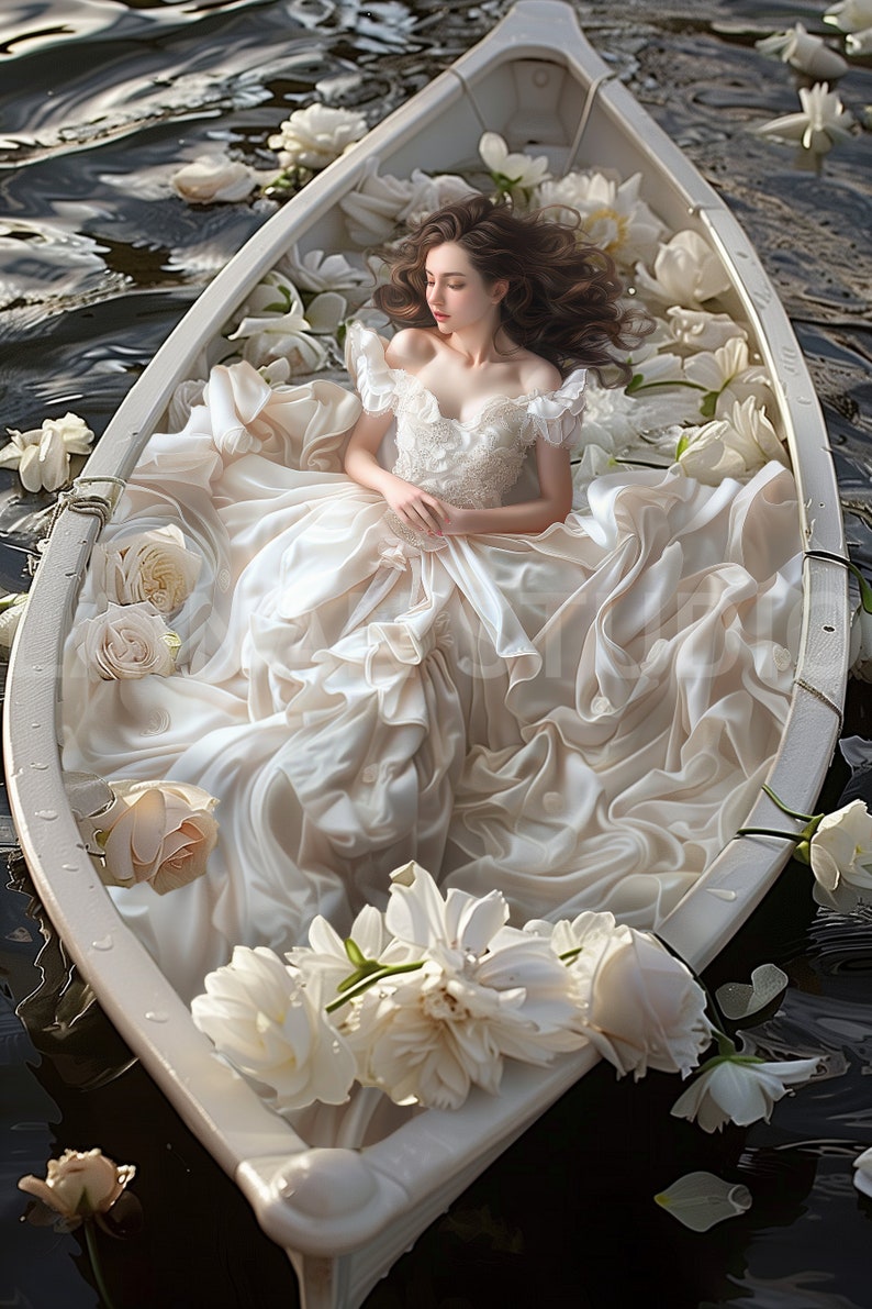 Floral Boat Digital Backdrops, Photography Overlays (30 JPG) - Etsy