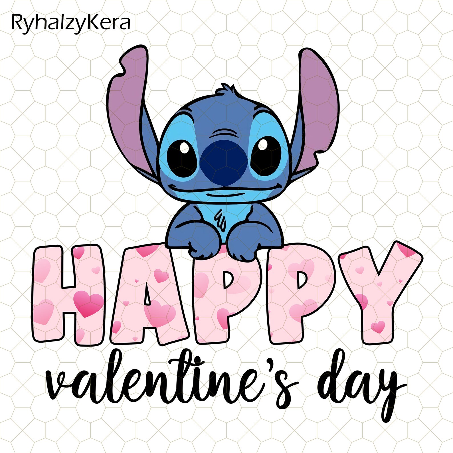 Happy Valentine's Day Png, Lilo and Stitch Valentine's Day Png, Stitch ...