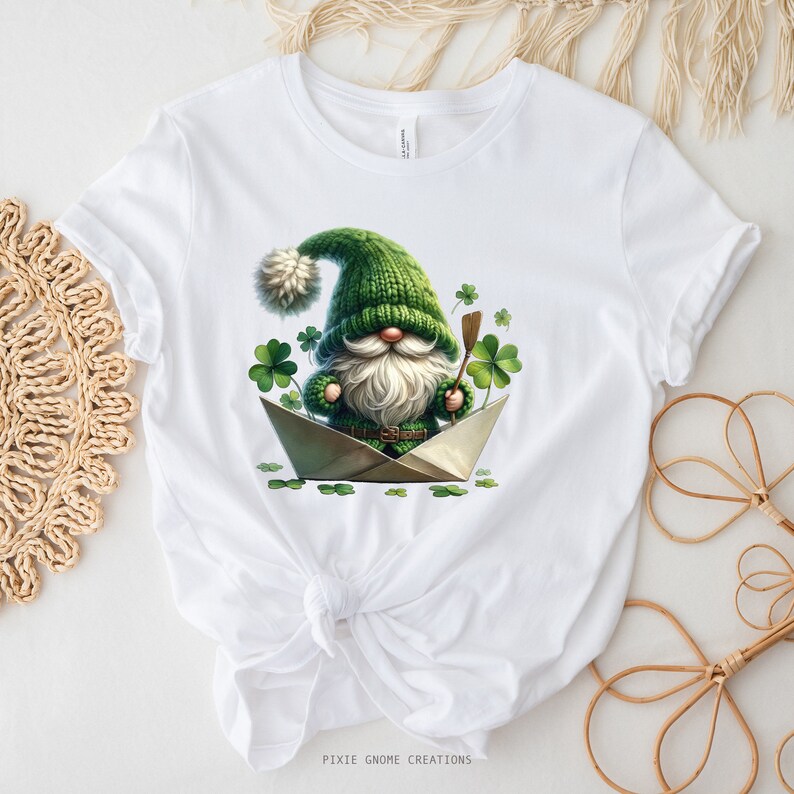 Watercolor St Patricks Day Gnomes Png, Cute Gnomes Clipart, Patrick Day ...