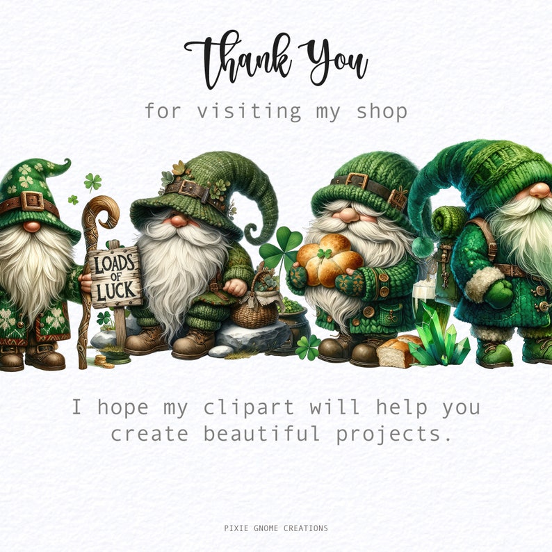 Watercolor St Patricks Day Gnomes Png, Cute Gnomes Clipart, Patrick Day ...