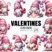 Watercolor Valentines Gnomes Clipart, Valentines Day Clipart Bundle ...
