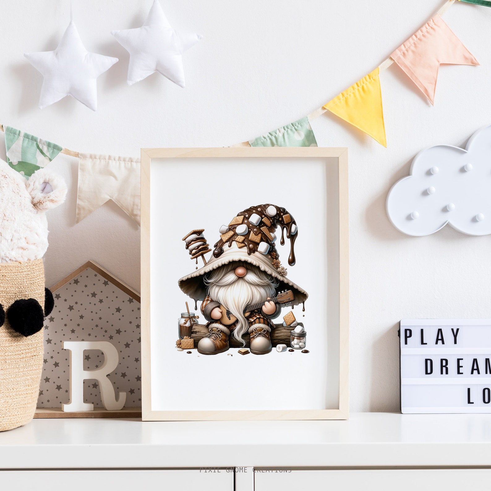 Watercolor Smores Gnome Clipart Bundle Png, Let's Get Toasted, Camping ...