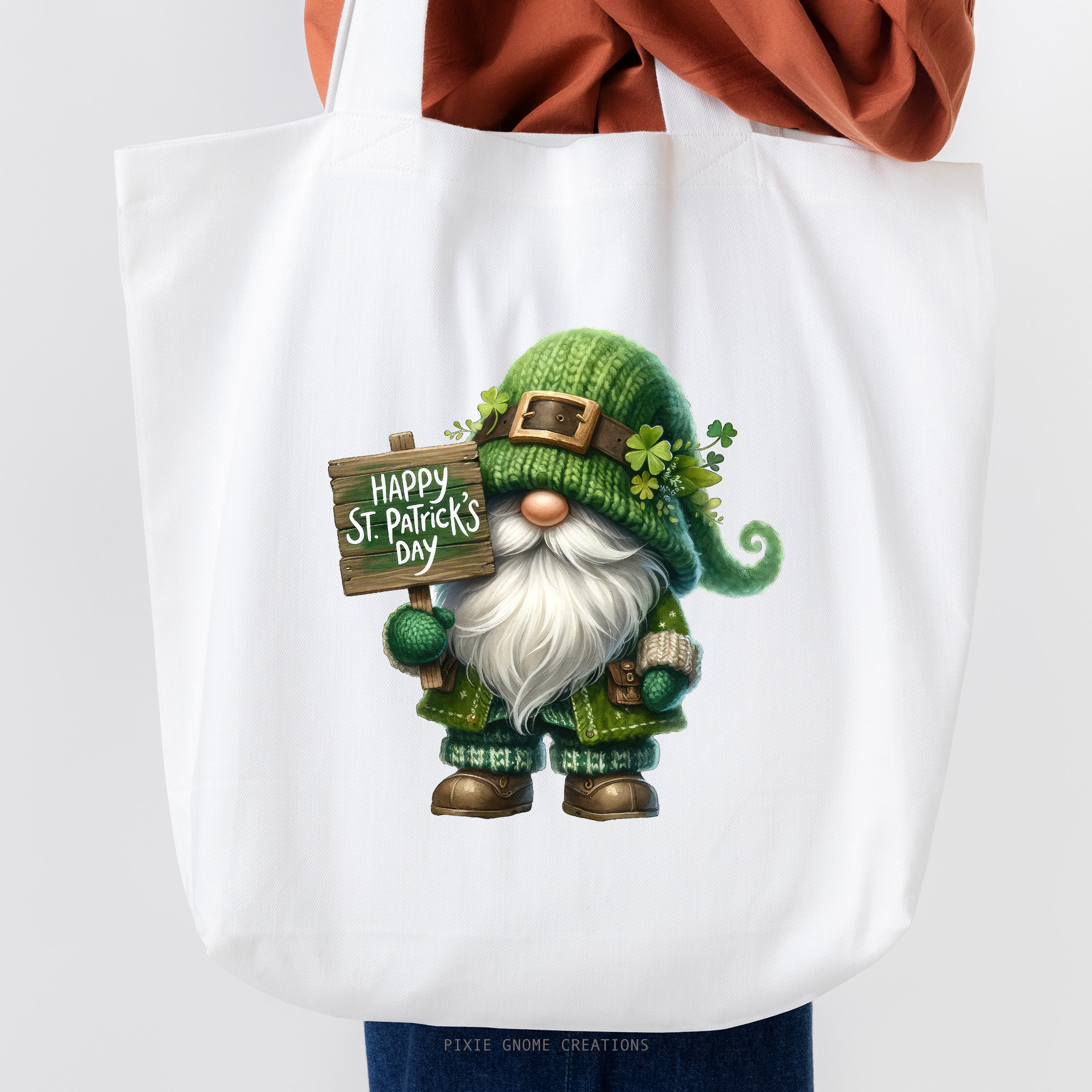 Watercolor St Patricks Day Gnomes Png, Cute Gnomes Clipart, Patrick Day ...